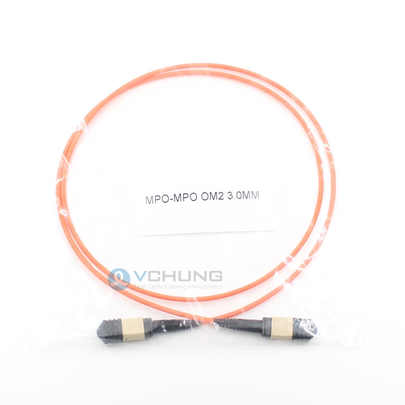 MPO 12-Fibers 3.0mm Ttrunk Type-B Pre-Terminated Cable