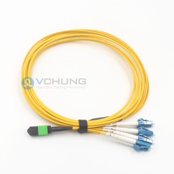 MPO Cable With Fan-Out Kits to LC Duplex Pre-Terminated