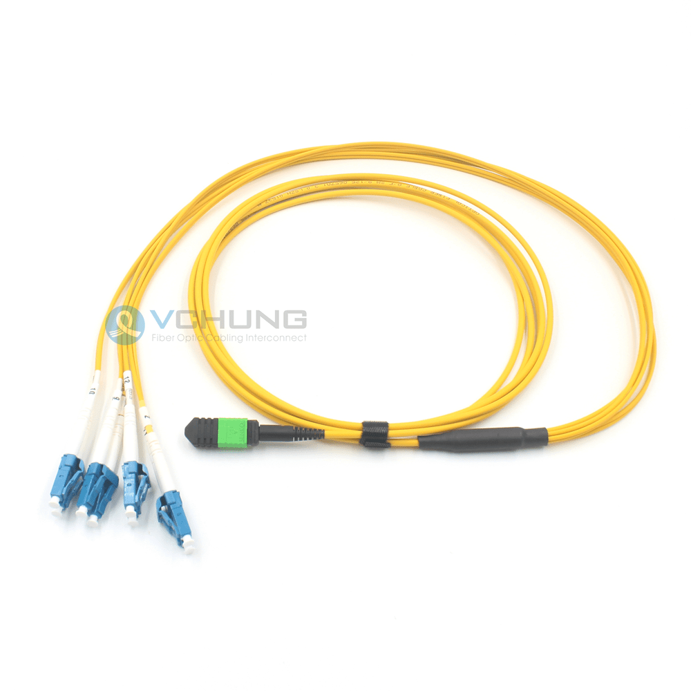 MPO Cable With Fan-Out Kits to LC Duplex Pre-Terminated