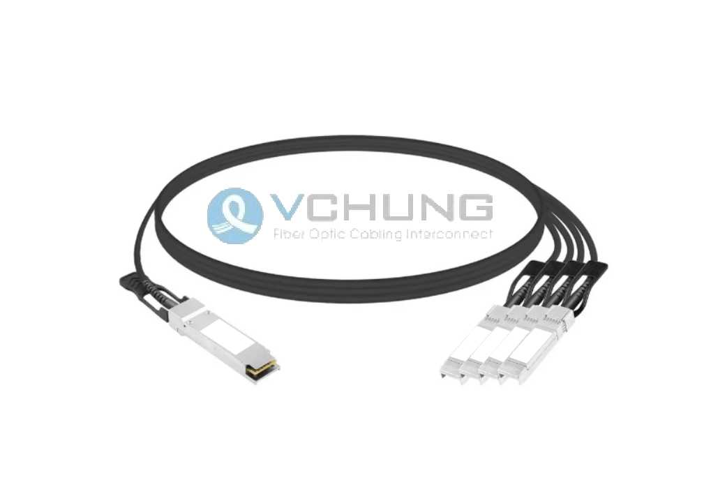 1m (3ft) VC-200GQ4S56-CP1M Copper Breakout Cable 1 Meter Passive