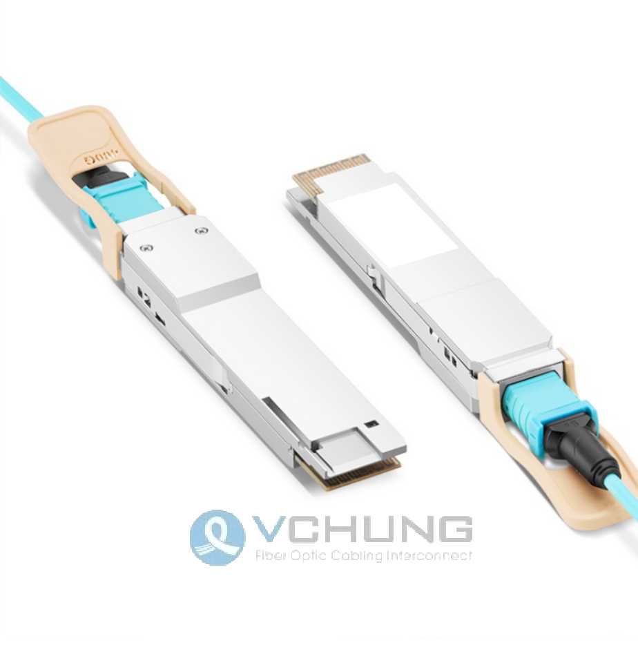 5m (16.5ft) QDD-400-AOC5M 400G QSFP-DD Active Optical Cable