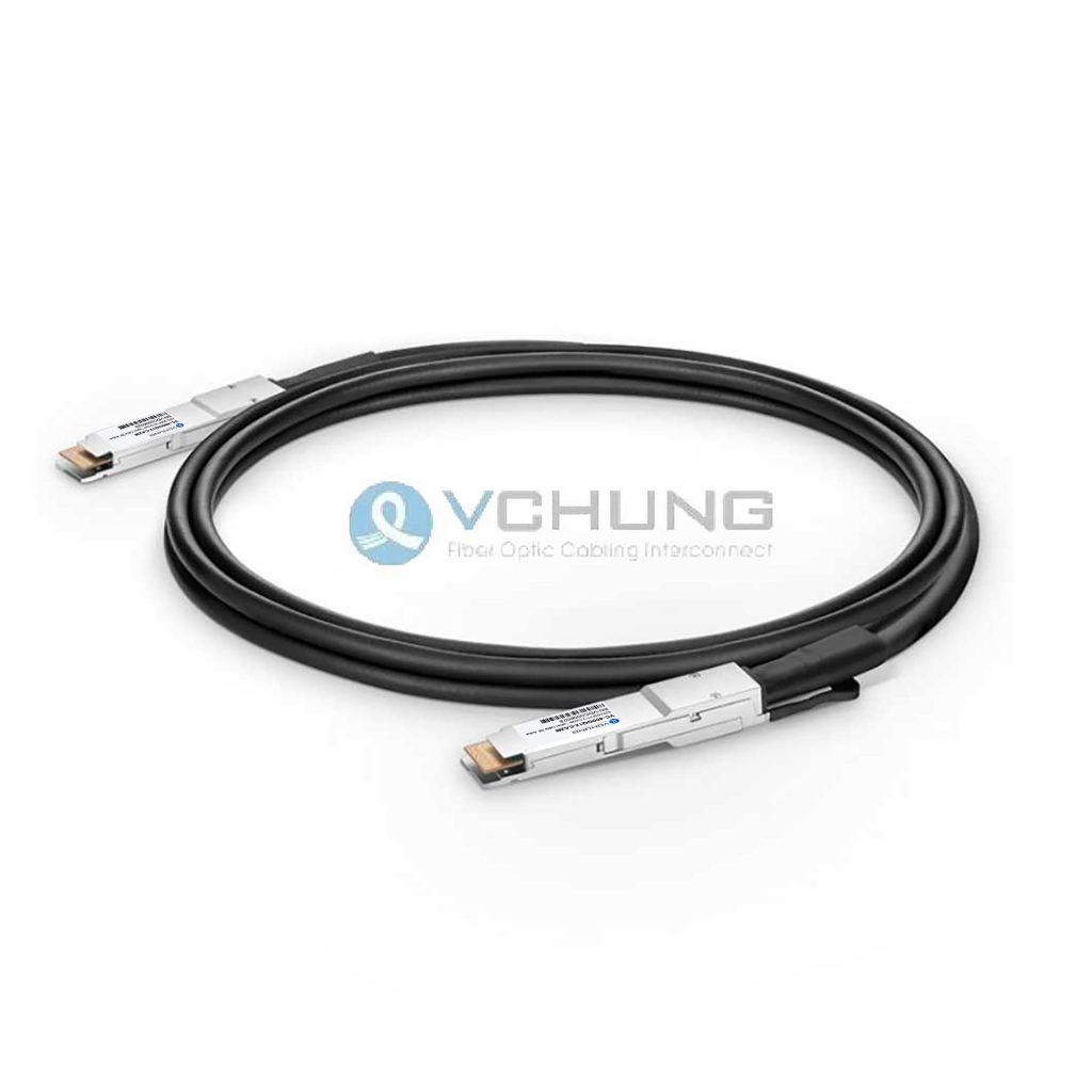 1.5m 400G QSFP112 Flat Top Passive Direct Attach Copper Twinax Cable